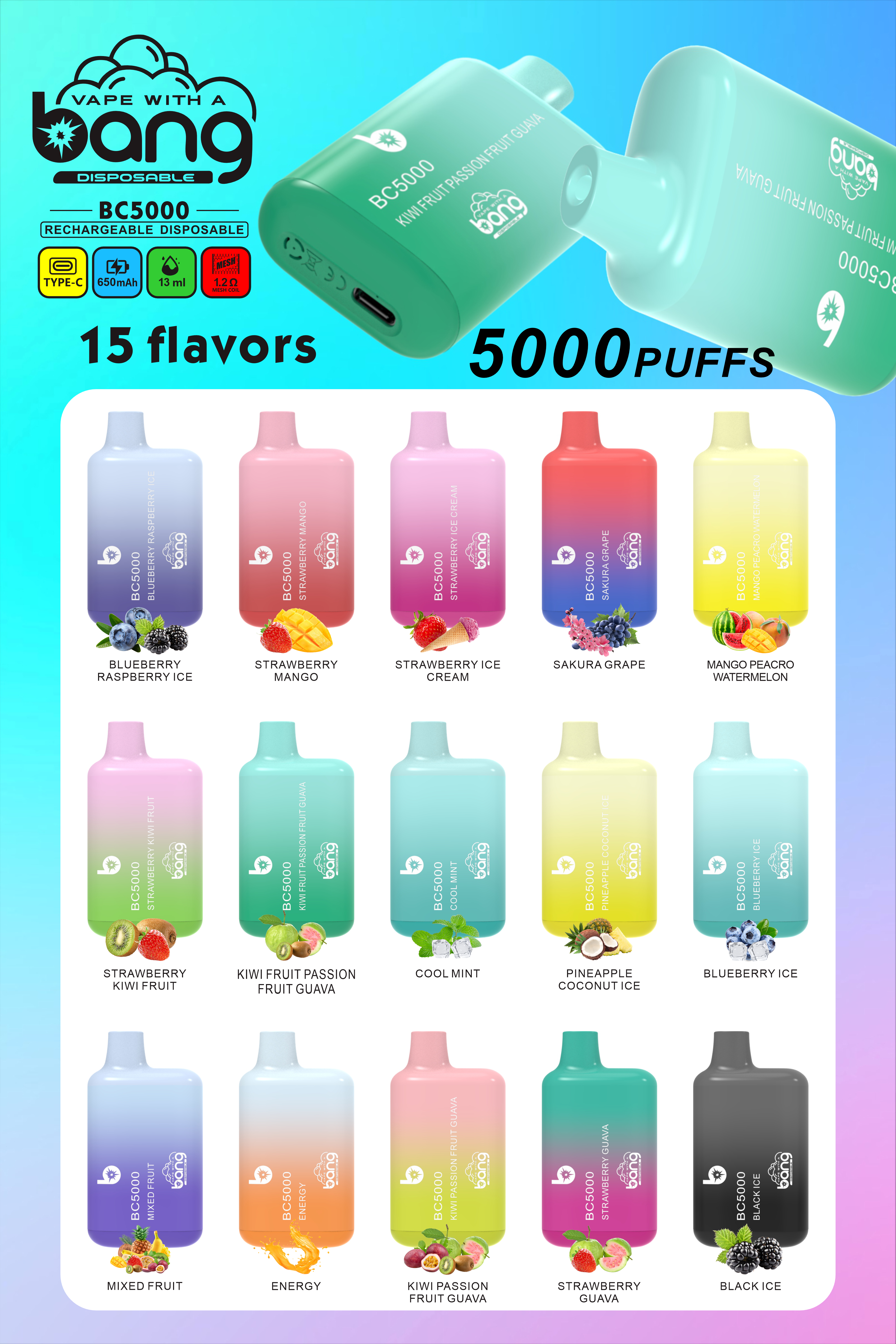 BANG 5000 puffs – Our Drinks n More